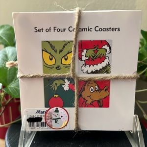The Grinch | Holiday | Dr Seuss The Grinch Ceramic Coasters | Poshmark